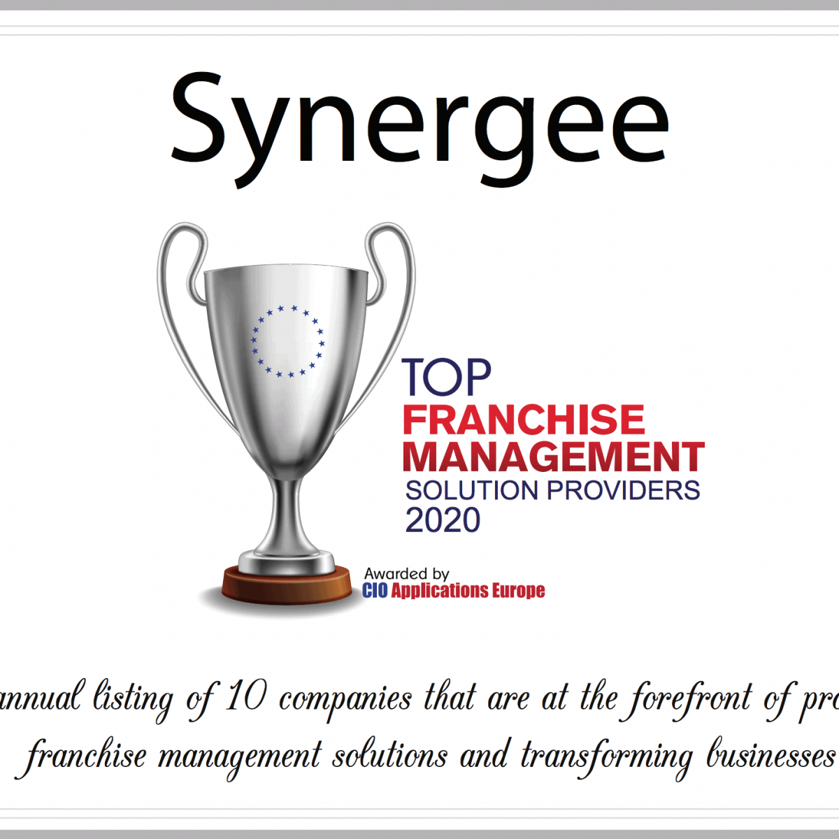 Synergee est reconnu comme l’un des dix meilleurs éditeurs de solutions ...
